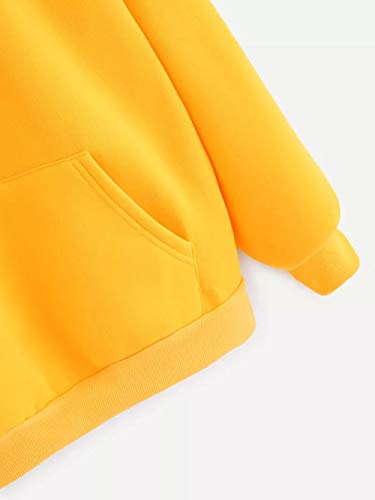 Women's Long Sleeve Hoodie Sweatshirt Pullover Tops Blouse Casual Solid Printed Pullover Hoodie for Winter Autumn