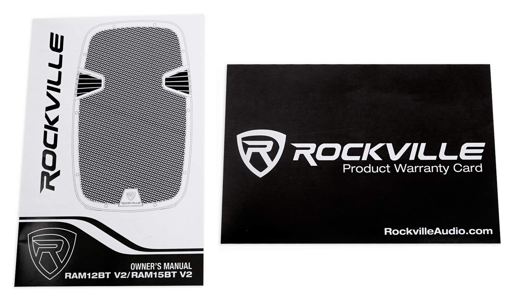 Rockville RAM12BT 12" 600W Rechargeable PA Speaker with Bluetooth, Deep Bass, Includes 2 Wireless Mics, TWS Linking, USB/SD Inputs, - Perfect for Mobile DJ and Musicians, Small Venues, Events