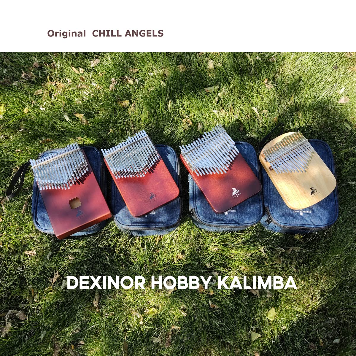 CHILL ANGELS 2022NEW Kalimba 34 Keys Professional Musical Instruments Double Layer Chromatic Flat Plate Sapele Wood Brown Calimba Keyboard Piano Gifts