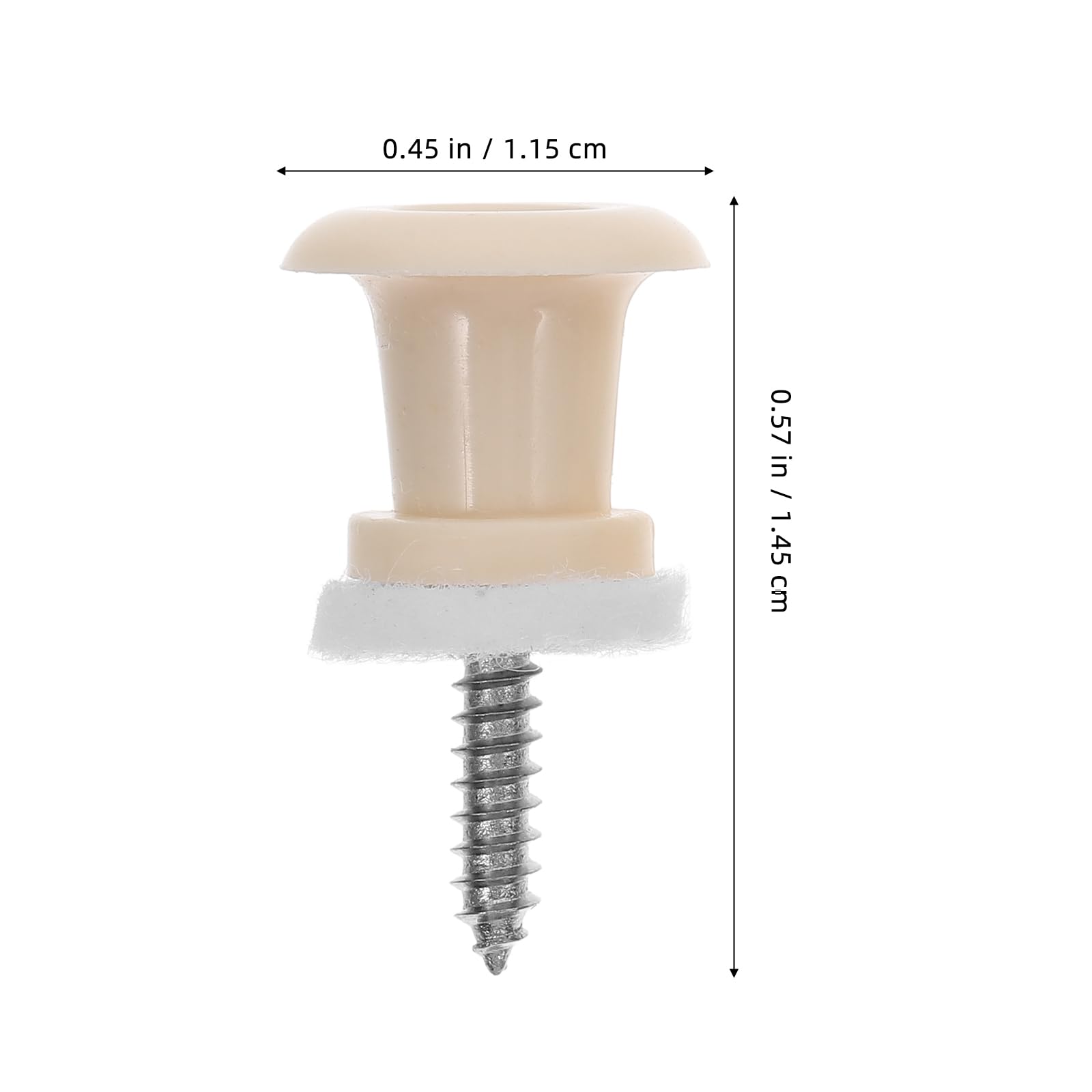 SUPVOX 2pcs Guitar Strap Lock Buttons Mushroom Head Non Slip for Electric Acoustic Guitar Bass Parts Accessories ()
