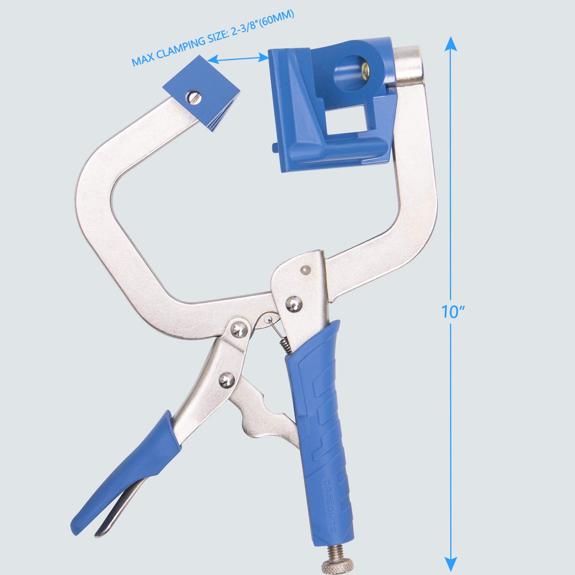 DRAGONITE 90 Degree Corner Clamp, 11 Inch Right Angle Clamps for Woodworking, Welding, Carpenter Photo Frame, Holding Assemblies Like Cabinets and Drawers, 2 Piece