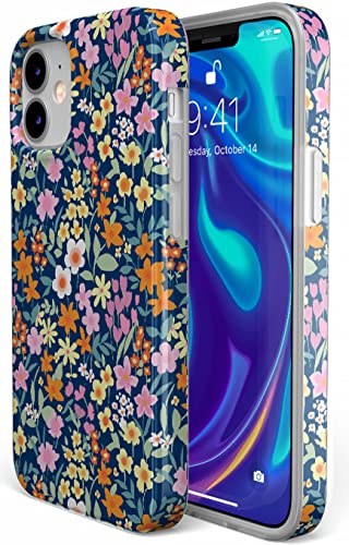 Casely iPhone 11 Case | Full Bloom | Navy Floral Case