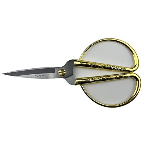 Fengtaiyuan J08A1, Stainless Steel Scissors, Office, Tailor Cutting, golden scissors (J08A1)