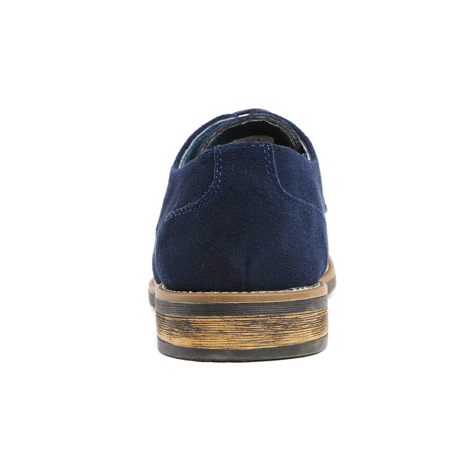 Bruno Marc Men's URBAN-08 Navy Suede Leather Lace Up Oxfords Shoes - 11 M US