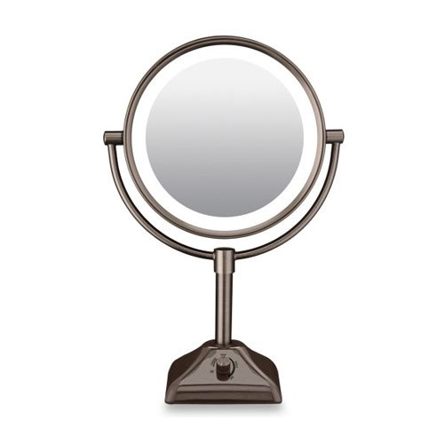 Conair Variable Lighted Double-Sided 1X/10X Mirror in Oil Rubbed Bronze Finish