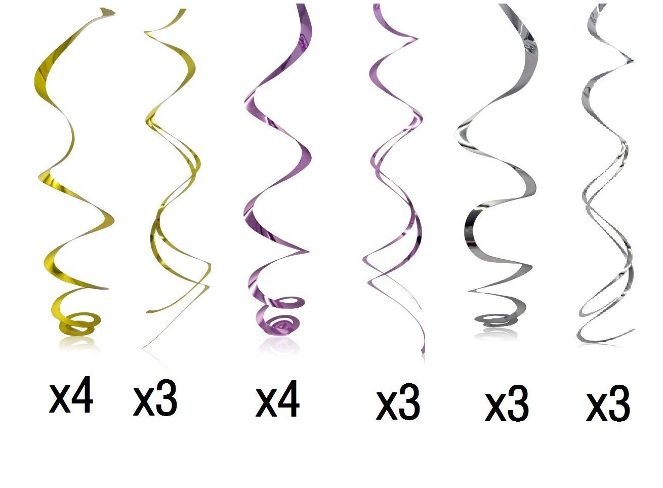 klmars 30 Ct Unicorn Hanging Swirl Decorations-Unicorn Party Decorations-Unicorn Birthday Party Supplies
