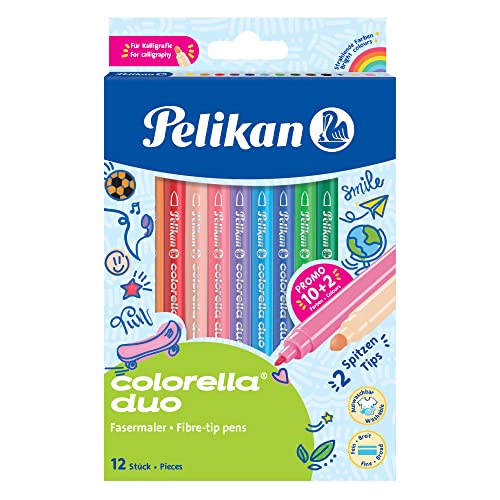Pelikan Colorella 804905 Fibre-Tip Pen Duo 12 Stück DUO