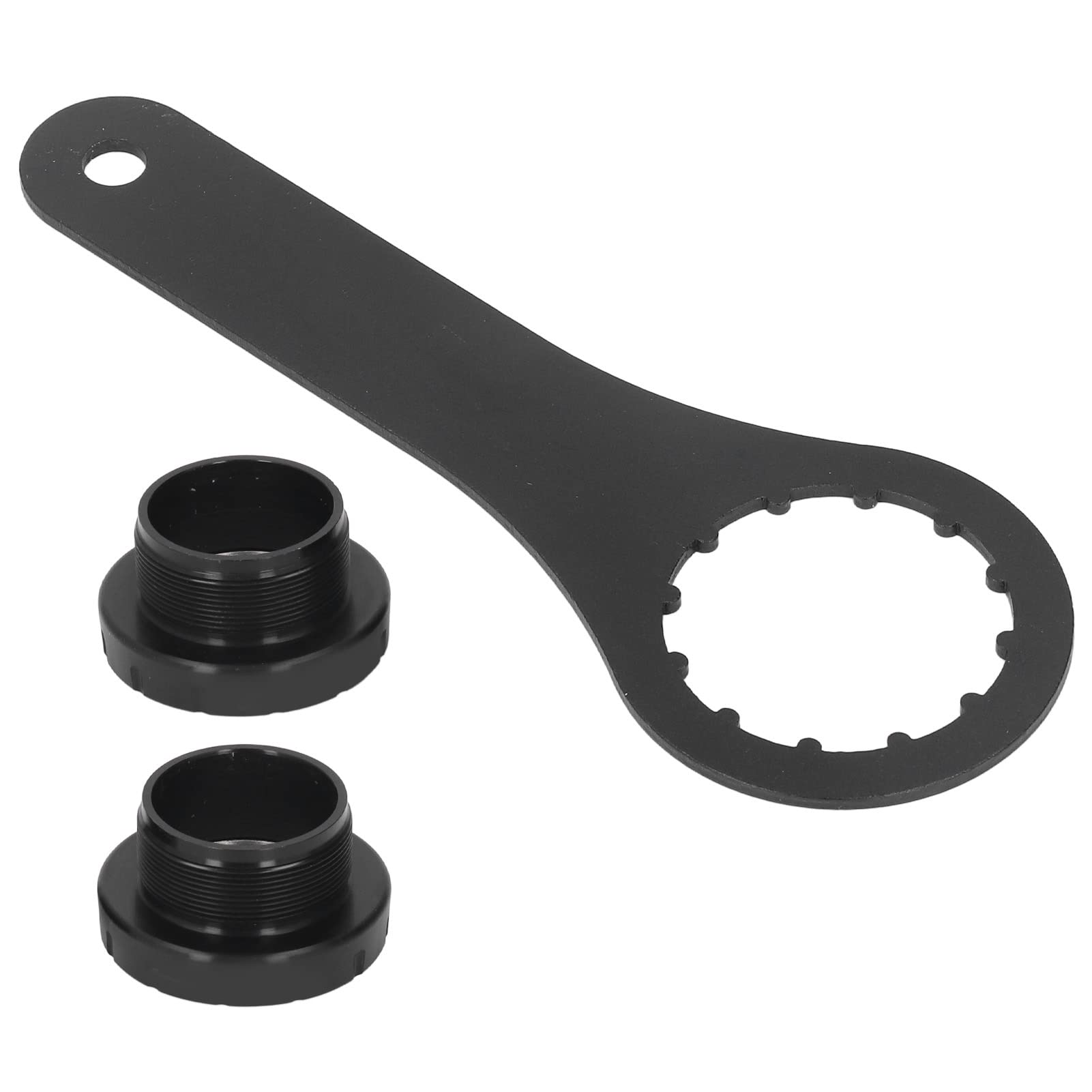 DAUERHAFT Mountain Bike Center Shaft, Exquisite Aluminum Alloy Lightweight Bike Threaded Bottom Bracket for Road Bikes