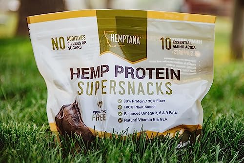 Hemptana Hemp Protein Supersnacks for Horses - Horse Treats to Support Digestive, Cognitive, & Joint Health - Improved Equine Stress Response β High Protein Horse Supplement - (4 lbs)