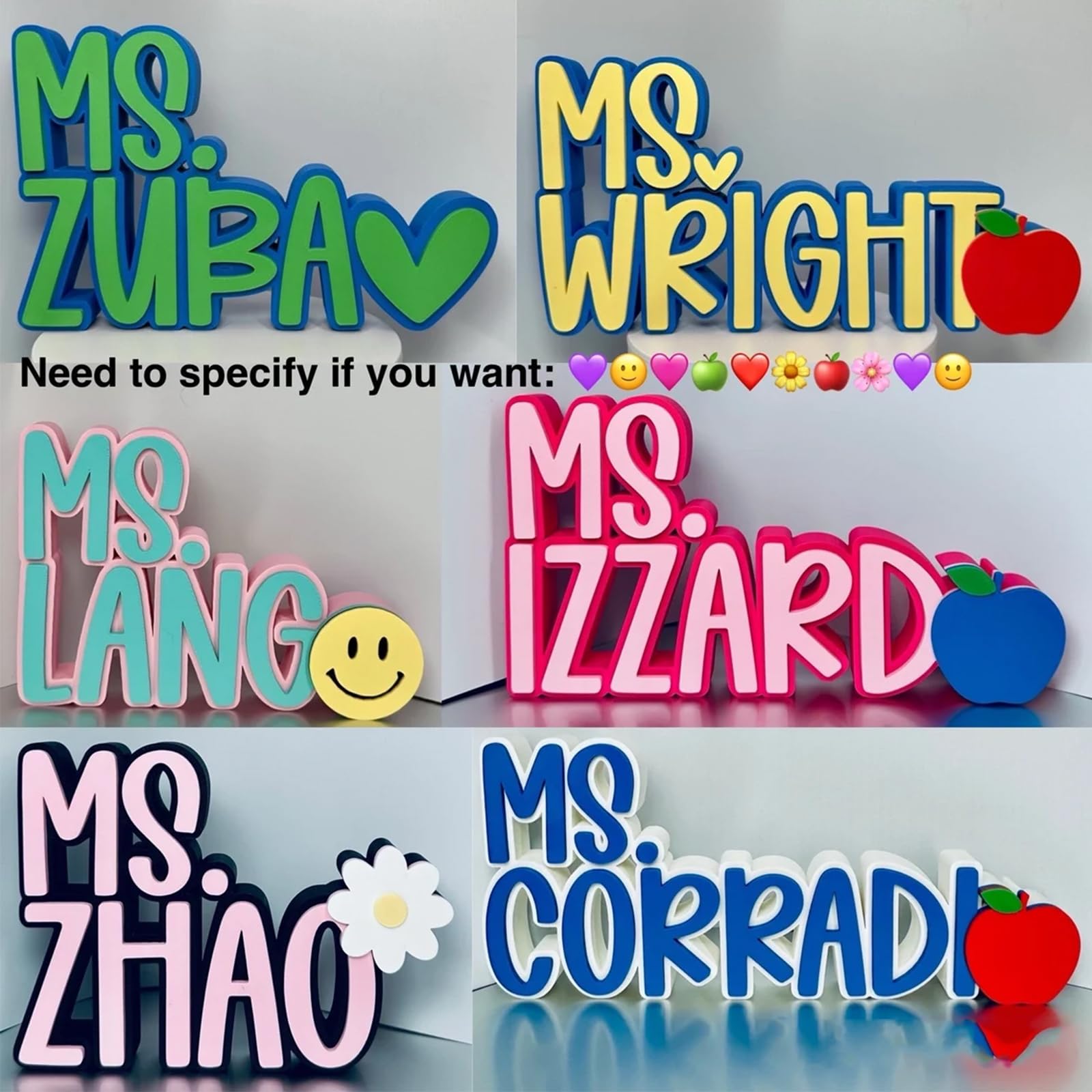 Customized 3D Desk Name Plates, Personalized Teacher Name Signs, Ideal Office Gifts for Boss & Coworkers, Enhancing Your Office Décor, Desk Name Sign | Kids Name Sign