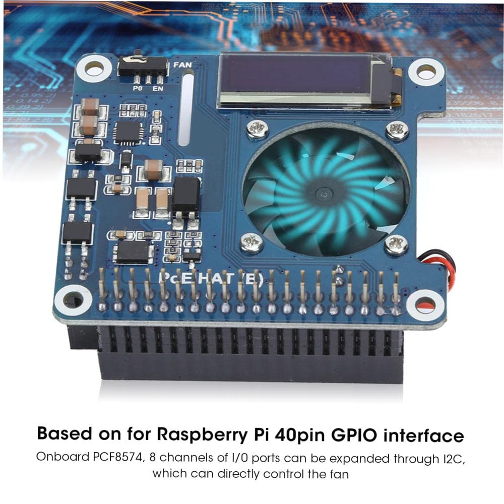 Expansion Board for Raspberry Pi 4b 3bPOE Power Over Ethernet Cooling Module Onboard Fan