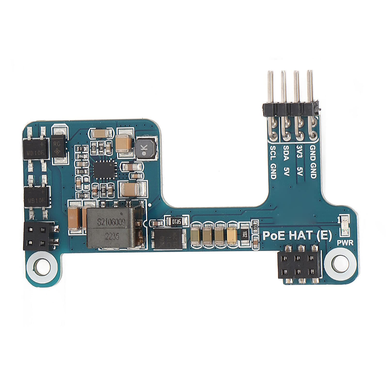 Expansion Board, IEEE 802.3af Compliant POE Mini Expansion Board Power Over Ethernet Practical PCB Material Lightweight 5V 2.5A DC for Office