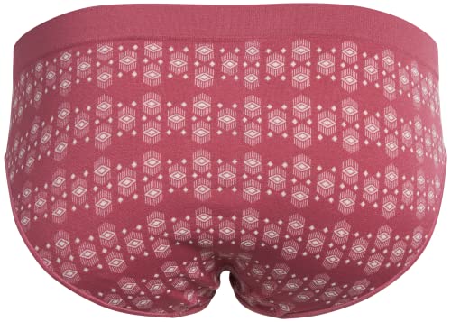 Reebok Women's Underwear - Seamless Microfiber Bikini Panties (3 Pack), Size Medium, Jacquard/Lotus/Black