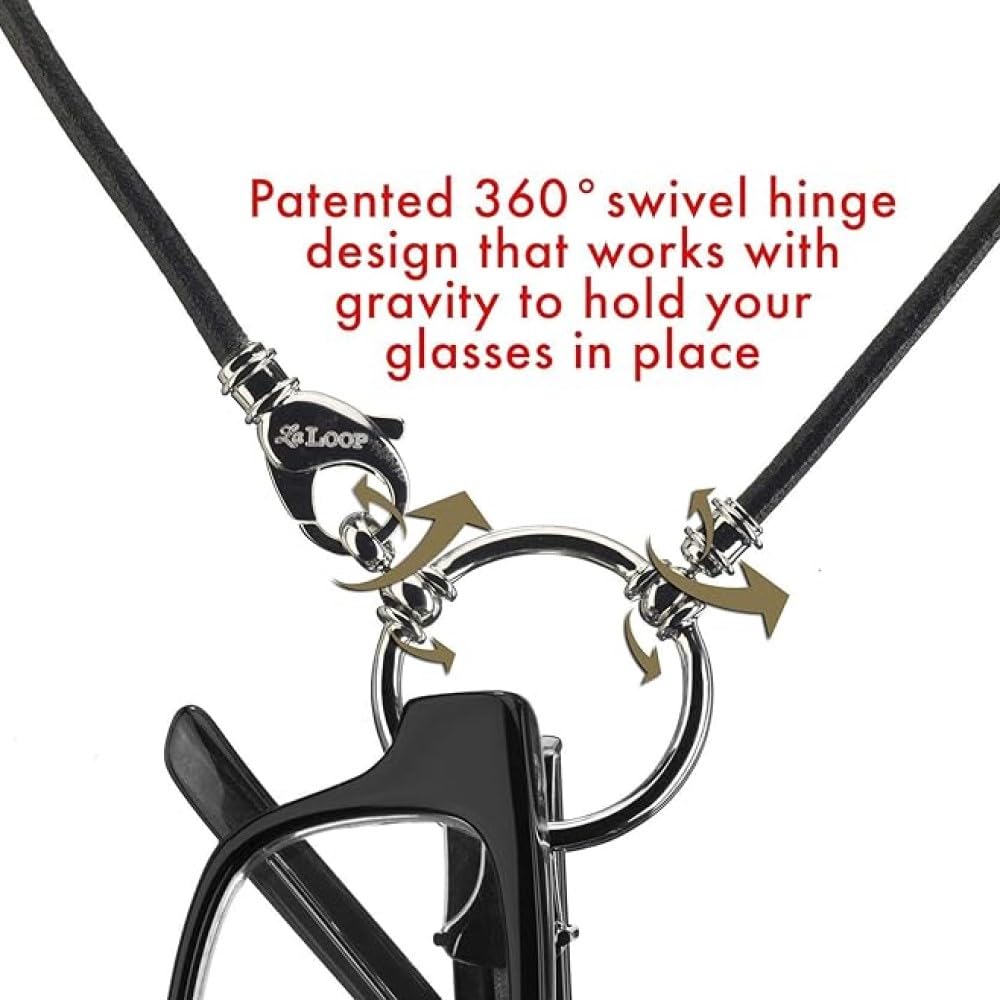 LaLoop Premium eyeglass necklace Sport Loop in Brown