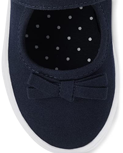 Gymboree Girls and Toddler Girls Mary Jane Sneaker,Navy,8 Years