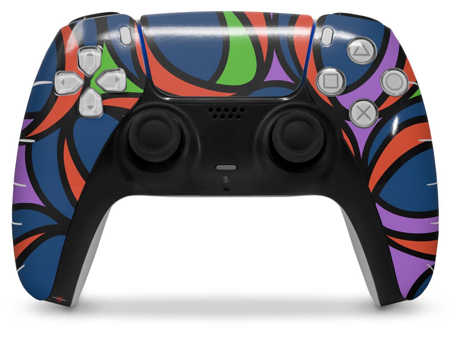 WraptorSkinz Skin Wrap compatible with Sony PS5 DualSense Controller Crazy Dots 02 (CONTROLLER NOT INCLUDED)