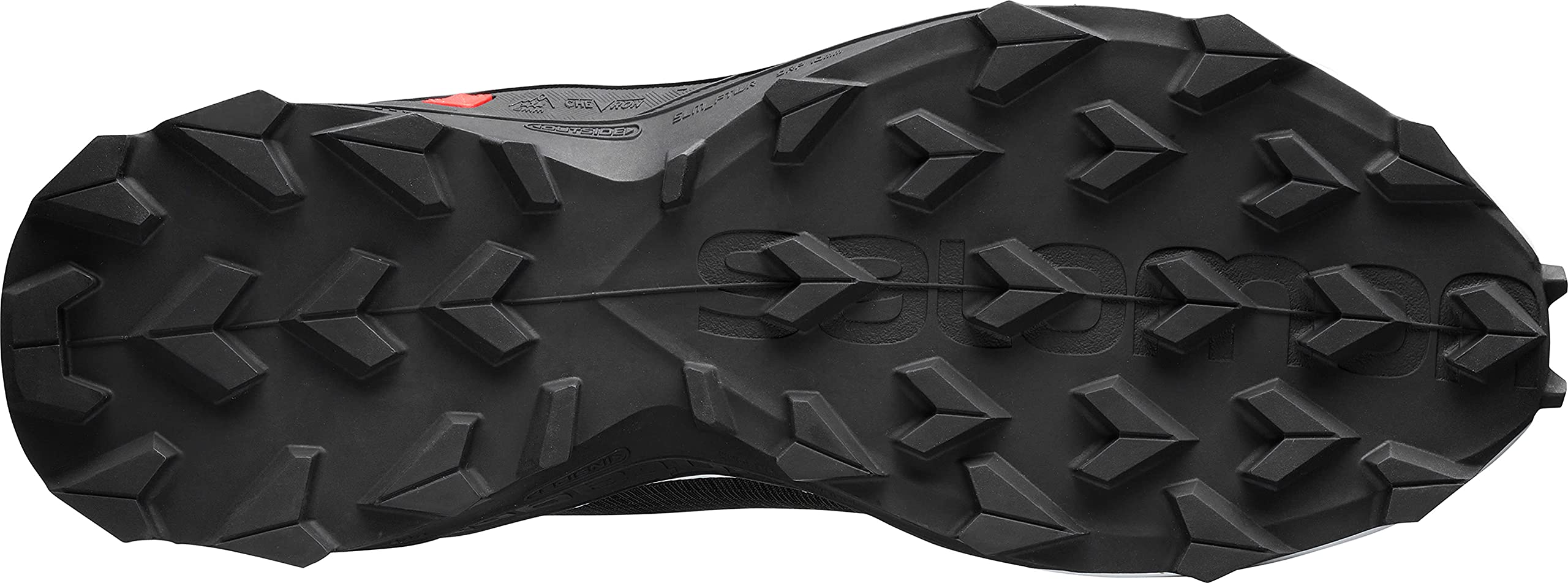 Salomon Men's ALPHACROSS Trail Running Shoes, Black/White/Monument, 12.5