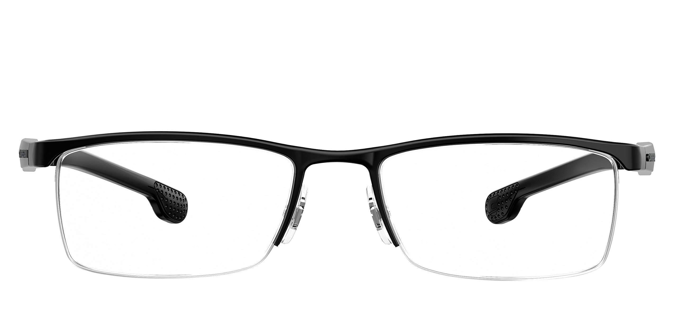 Carrera Men's 4408 Rectangular Prescription Eyewear Frames, Black, 56mm, 19mm