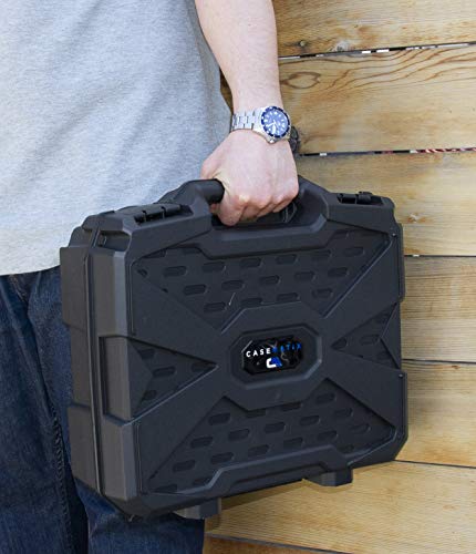 CASEMATIX Wireless Microphone System Hard Case Compatible with 12 Sennheiser, Shure Mic, Nady, AKG or VocoPro Microphones and More Handheld Transmitter Mics, Case Only