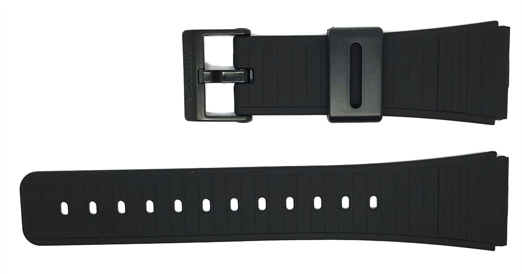 Casio 70378364 - Strap (22), Black/White, strip