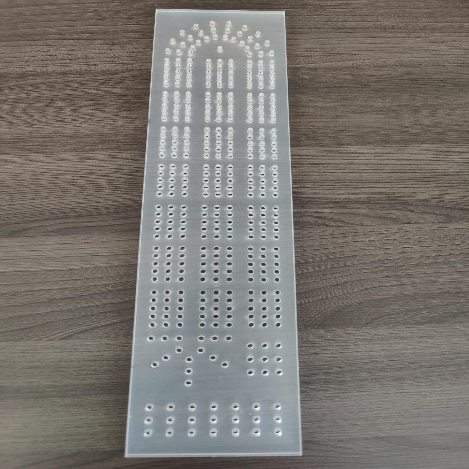 KINGRIA Acrylic Cribbage Board Templates 1/4'' Thick DIY Router Guide Kit for Cribbage Game Unique 3-Track Heavy Duty Woodworking Guide for DIY Game Board.