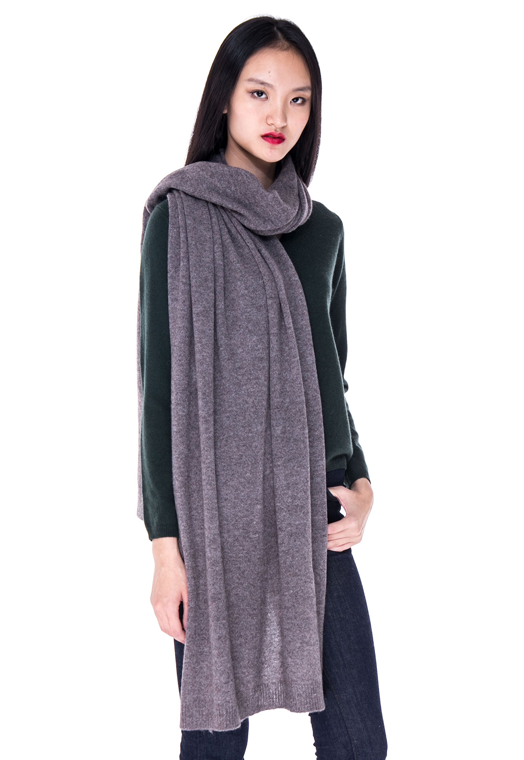 cashmere 4 U 100% Pure Cashmere Wrap Shawl- Extra Large Stole Scarf for Woman