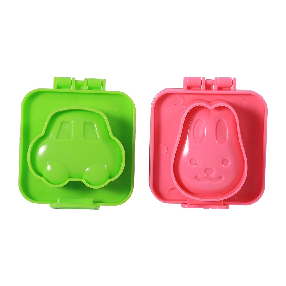 Diy Cartoon Egg 6pcs Cute Style Fish Car Heart Shape Egg Sushi Eggs Cute Mould Pan Cooking Rice Food Grade Cartoon For Kids