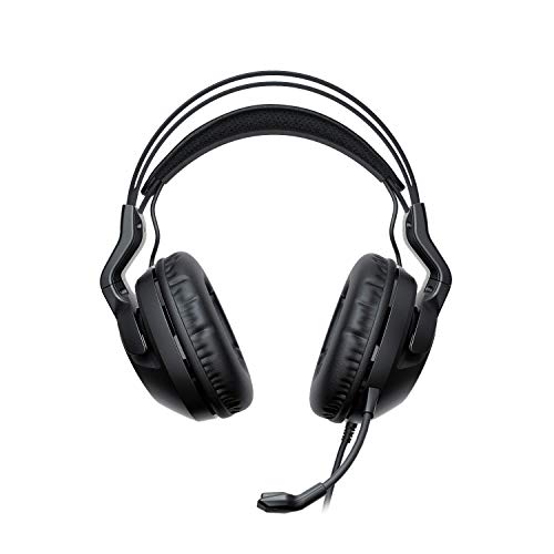 ROCCAT Elo X Stereo PC Gaming Headset, Wired Cross-Platform Headphones for Mac, Xbox Series X|S, Xbox One, PlayStation, and Mobile, Detachable Noise Cancelling Microphone, Lightweight, Black