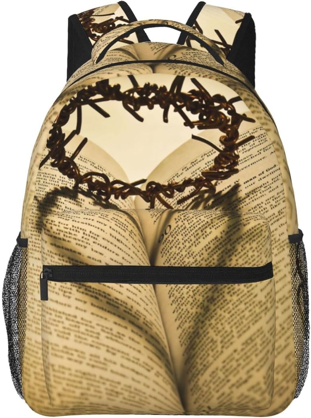 Christian Backpacks Jesus Cross Laptop Bookbag Computer Bag Hiking Travel Daypack for Women Men