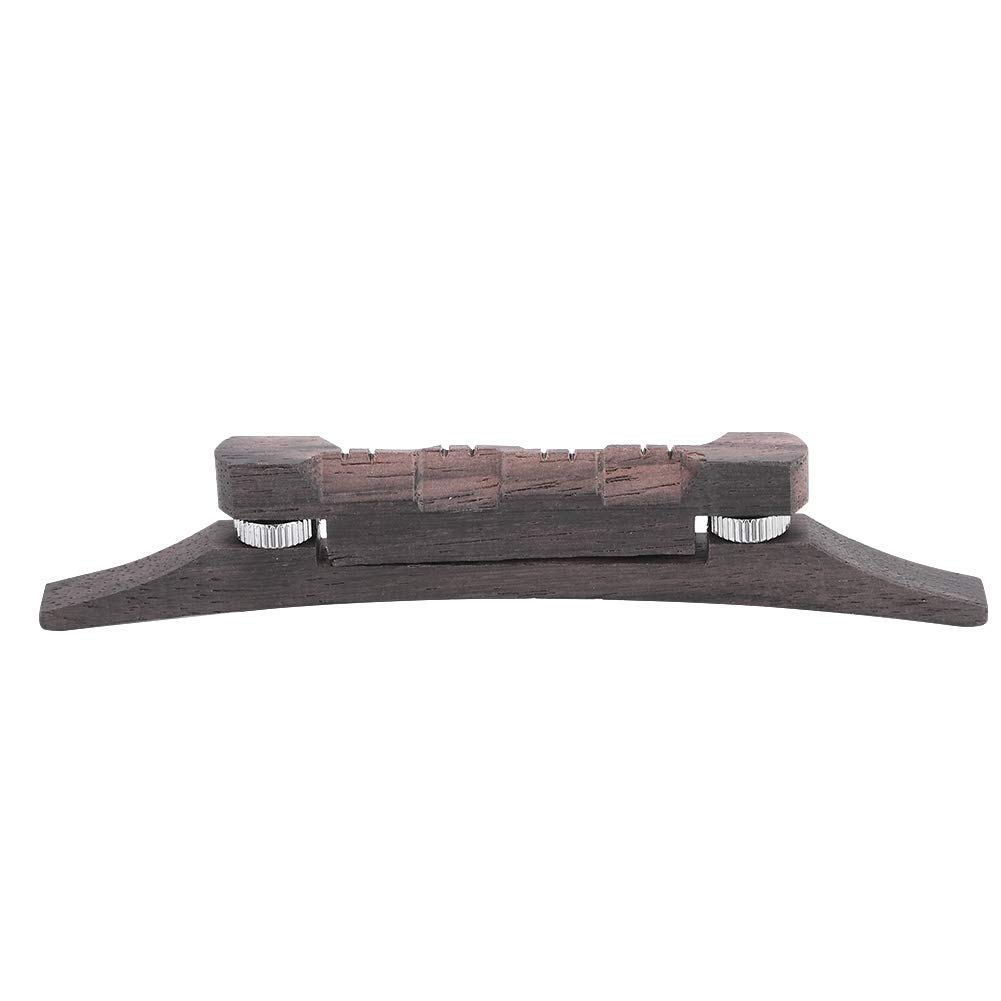 Rosewood Mandolin Bridge, Adjustable Rosewood Mandolin String Height Bridge Musical Instrument Accessory,Archtop Mandolin Bridge For Guitar Bass Mandolin Musical Parts Mandolin Bridg