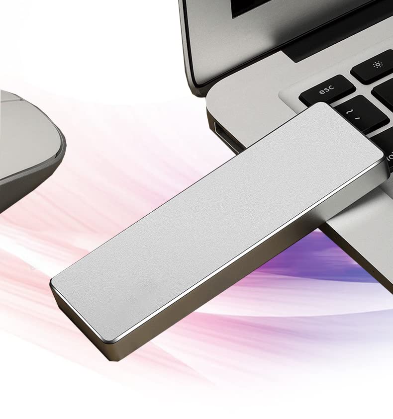 External Solid State Drive 2TB SSD high Speed 400 MB/S USB 3.1 Type-C External SSD Hard Drive Compatible with PC, Laptop, Desktop and Mac(05151YLQQQ05100)