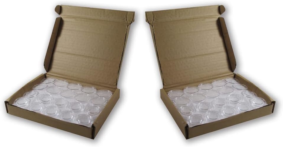Guardhouse 30mm Direct Fit Coin Capsule for US Modern Half Dollar and Other Similar Sized Coins Pack of 100