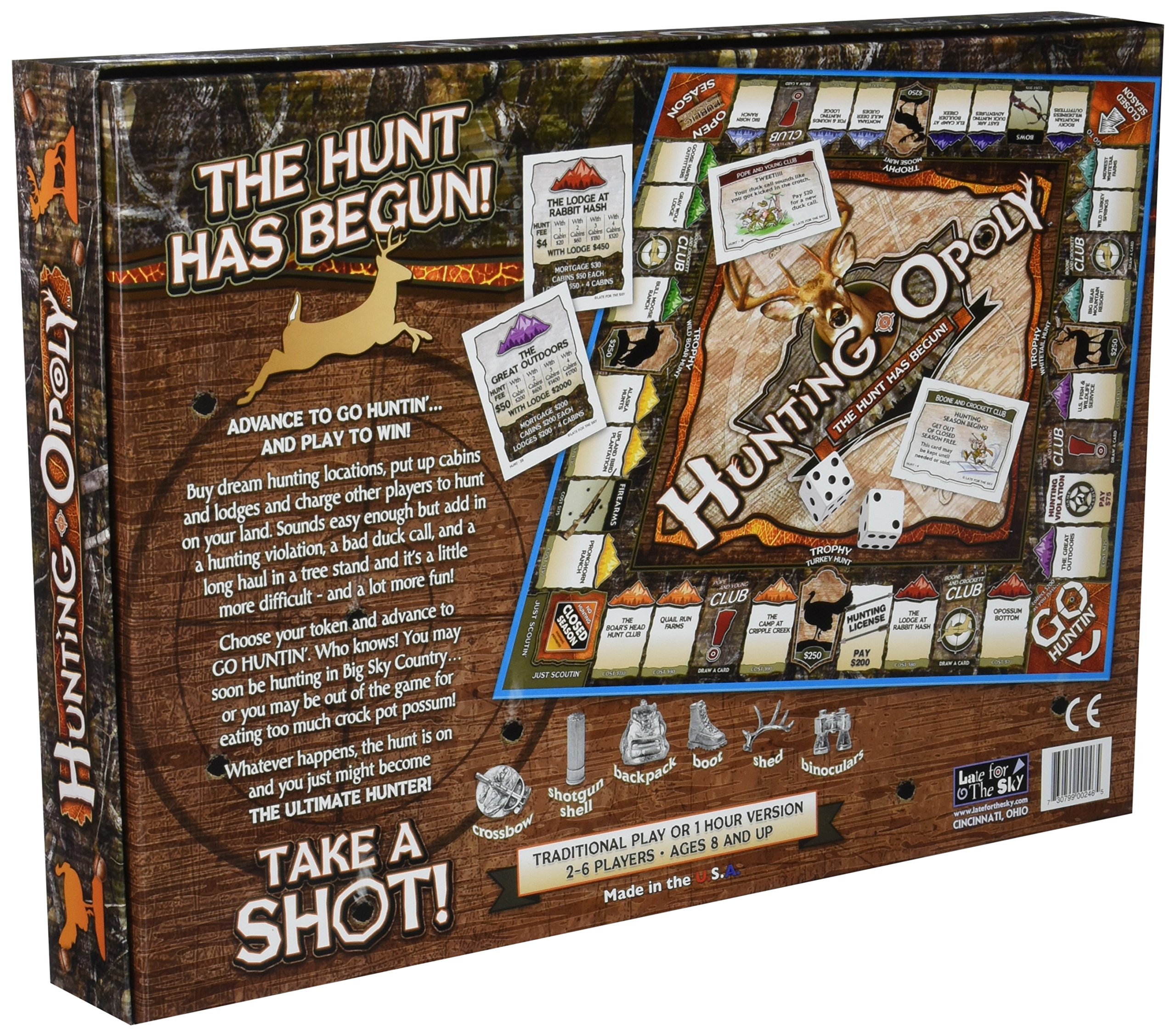 Late for the Sky Hunting-opoly Board Game