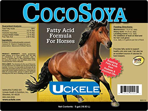 Uckele Cocosoya Oil 640oz 5 Gallon