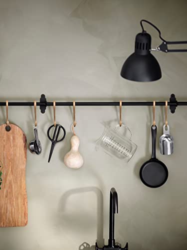 HomeyHandcraft 8 Pack 6 Inch Rattan S Hooks for Hanging, Hangers S Shaped Hooks for Bags, Clothes, Plants, Utensils, Cups, Mugs, Pans, Pots, Kitchenware