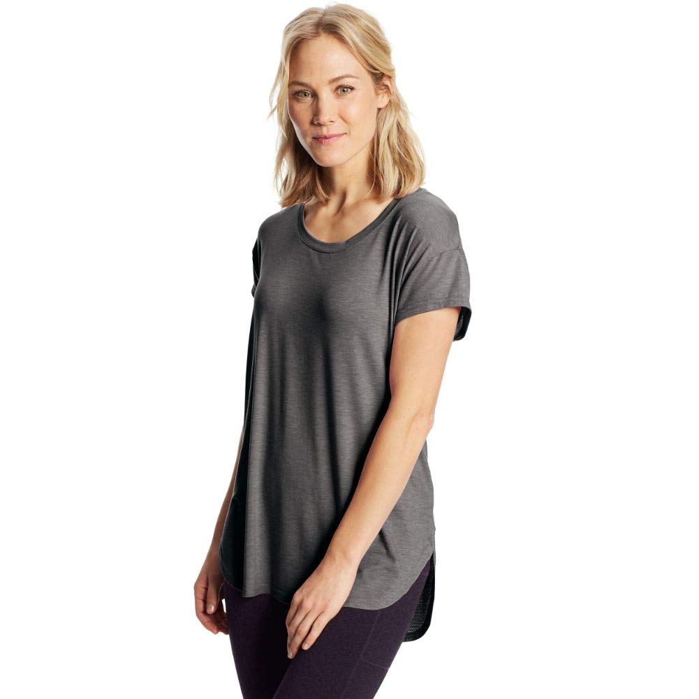 C9 Champion womens Active Tee T Shirt, Ebony Heather, Small US
