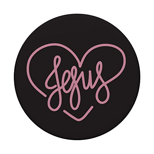Peony Pink Jesus Faith Christian Bible Verse PopSockets Swappable PopGrip