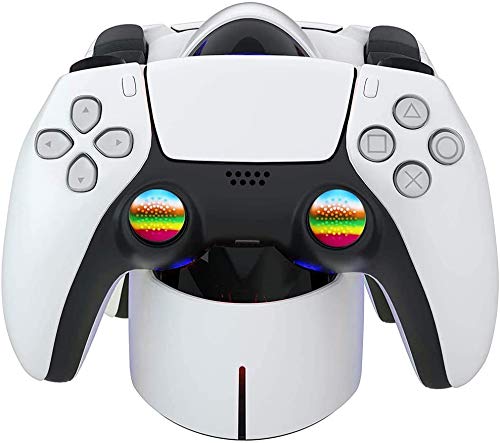 CONNYAM Fast Charging Station Compatible with PS5 Controller, Dual Controller Charger Stand Dock Replacement for Sony Playstation 5 Wireless Controller with LED Indicators