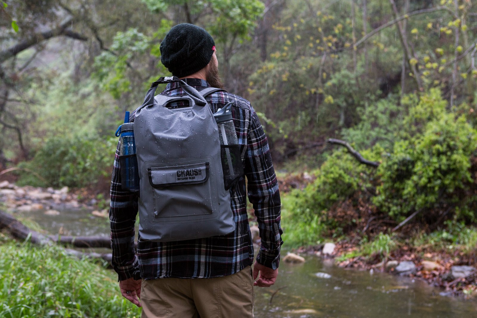 Chaos Ready Waterproof Dry Bag Backpack | Marine Dry Bag For Kayaking, Fishing, Gray,