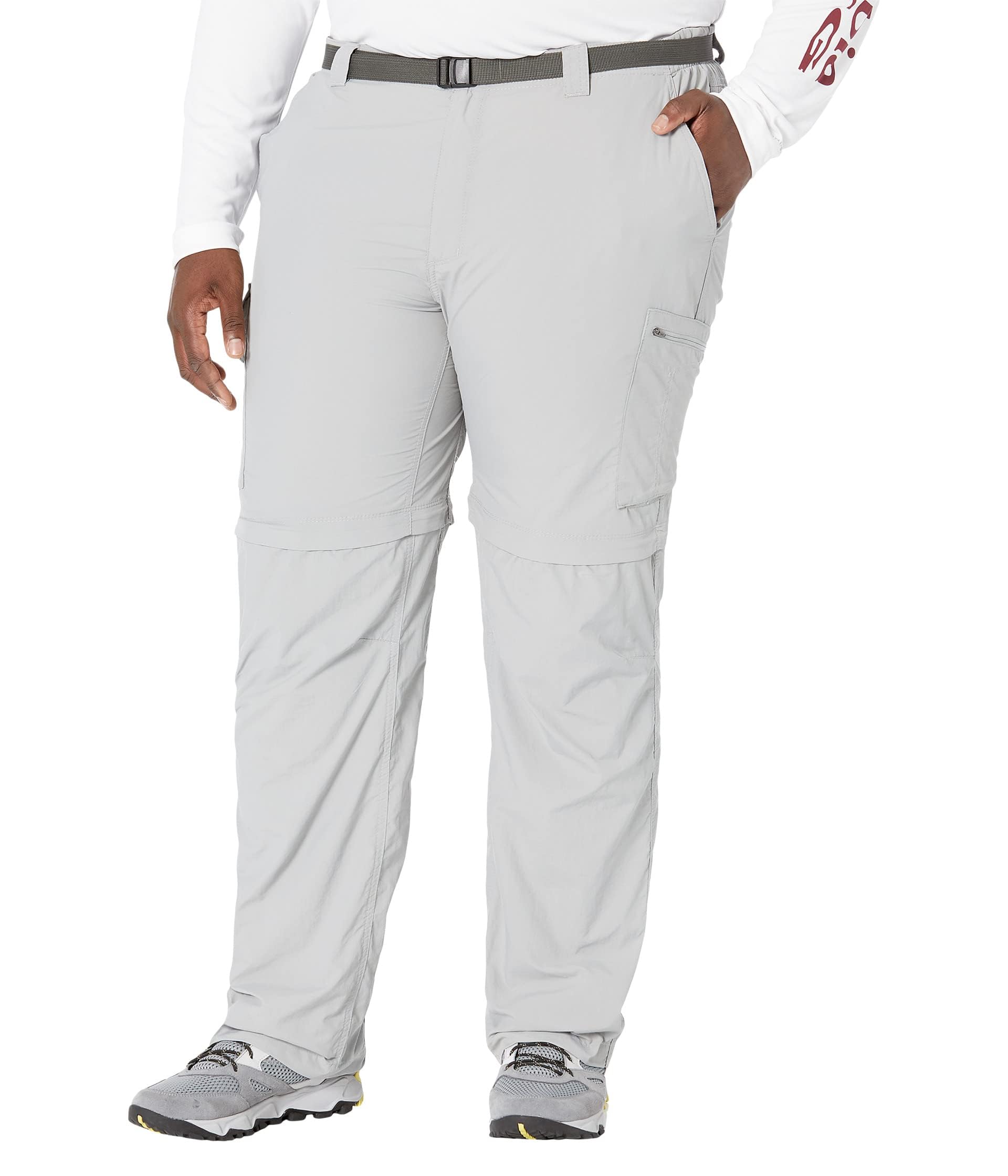 Columbia Men's Silver Ridge Convertible Pant, Grey, 44W x 32L Big