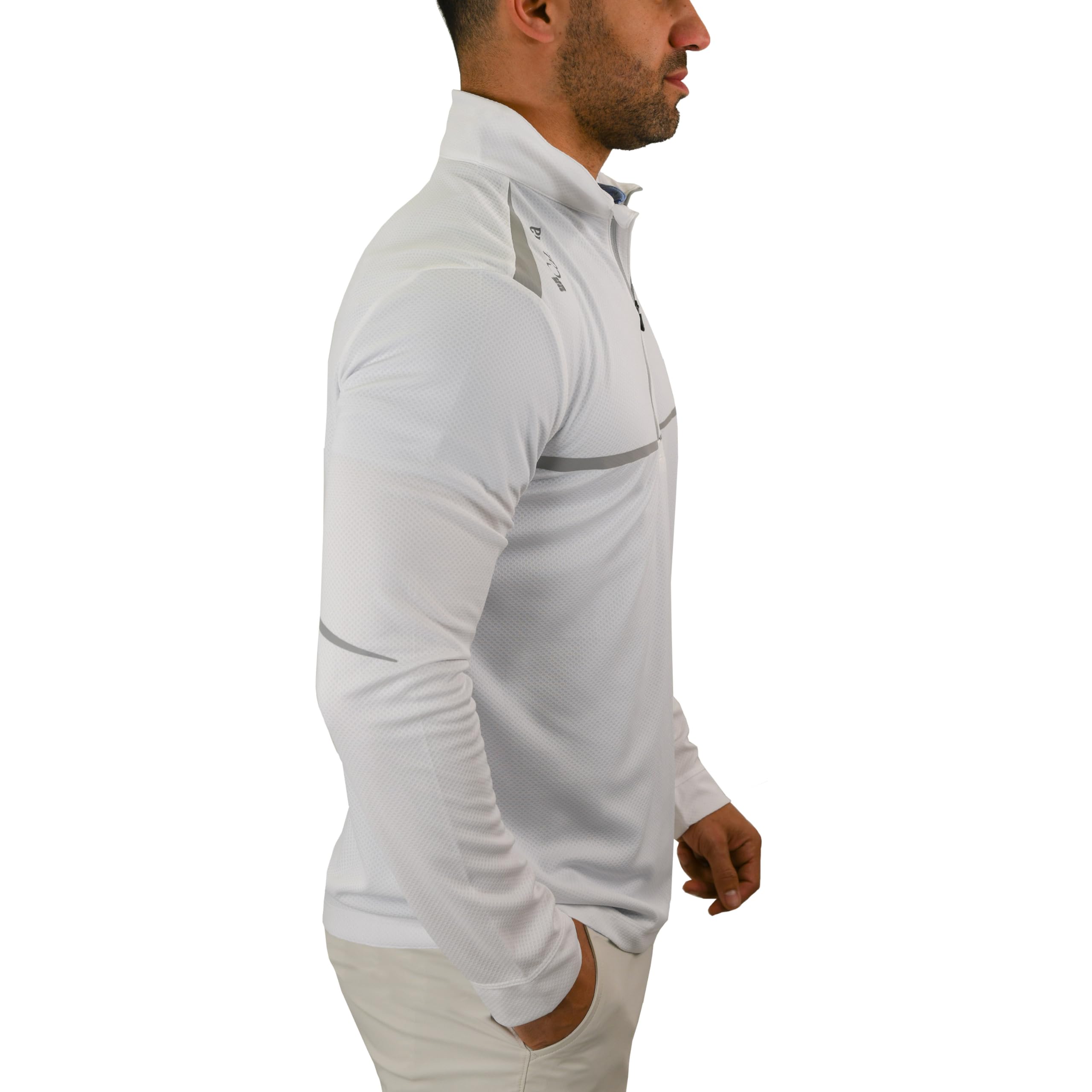 Columbia Golf Omni-Wick Scorecard 1/4 Zip Pullover (Large, White)