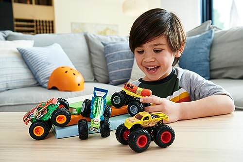 Hot Wheels Monster Trucks Set of 4 1:64 Scale Toy Trucks, Collectible Vehicles (Styles May Vary) (Amazon Exclusive)