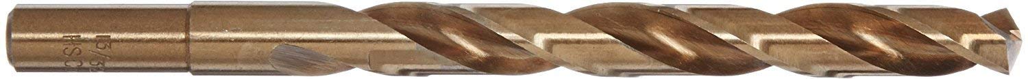 Drill America 19.50mm Reduced Shank Cobalt Drill Bit with 1/2" Shank, D/AMMCO Series