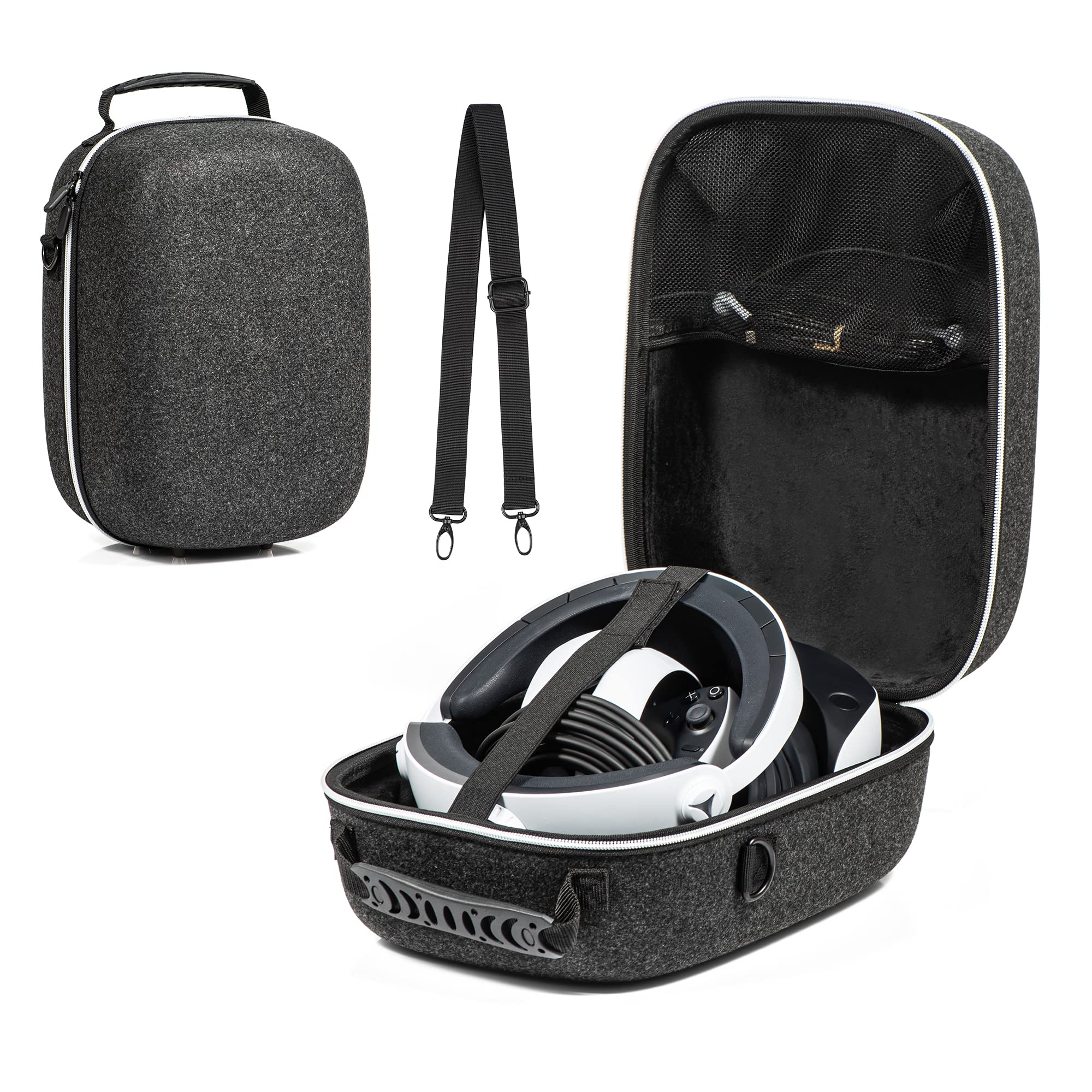DEVASO Hard Carrying Case for Playstation VR2 Gaming, Headset and Touch Controllers Accessories Case, Portable Travel Storage Bag All-in-One Storage - Excluding vr for PSVR2