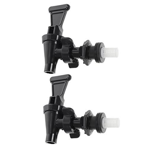 RORPOIR Water Jug Dispenser 2pcs Milk Tea Bucket Faucet Accessories Black Plastic Milk Tea Bucket Brita Water Filter Faucet