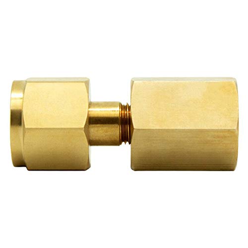 Gurlleu Universal CGA580 to CGA320 CO2 Cylinder Inlet Adapter Carbon Dioxide Tank to Argon Flowmeter Regulator Fittings (Female Thread)