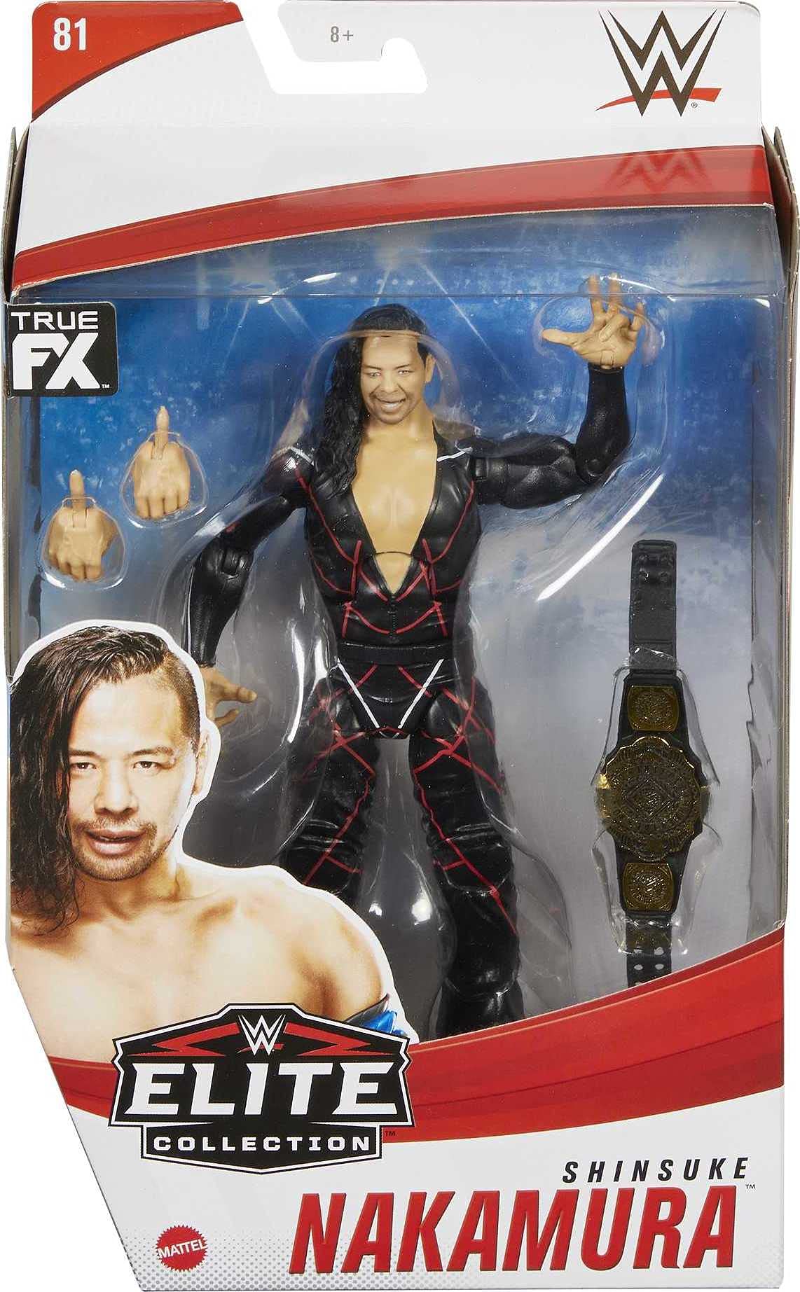 WWE Shinsuke Nakamura Elite Collection Series # 81 Action Figure, 6-in Posable Collectible Gift Fans Ages 8 Years Old & Up [Styles May Vary]