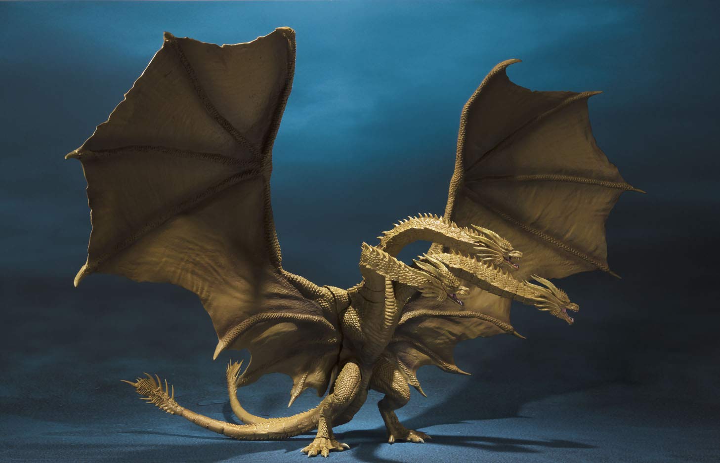 TAMASHII NATIONS Bandai S.H. MonsterArts King Ghidorah 2019 "Godzilla: King of The Monsters Action Figure