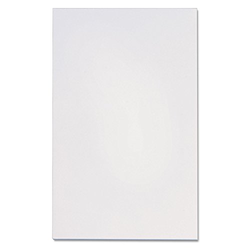 Universal 35618 8-1/2 x 11 White Unruled Scratch Pads (100-sheet pads)