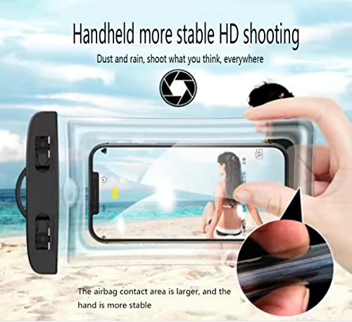 Springen Waterproof Phone Pouch ,Universal Waterproof Phone case,Floating Underwater Dry Bag Protector, with iPhone and Most Smartphones (Black/ 2Pcs)